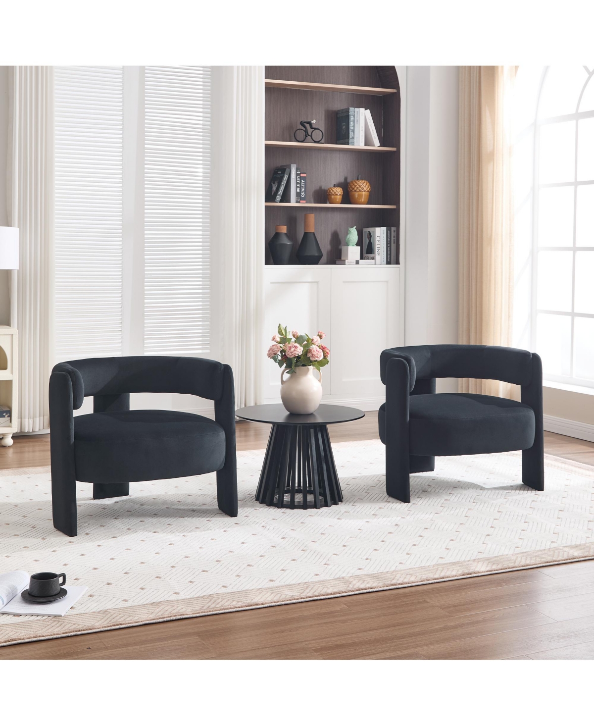 Click here for Clihome Velvet Accent Chair  Modern Armchair with... prices