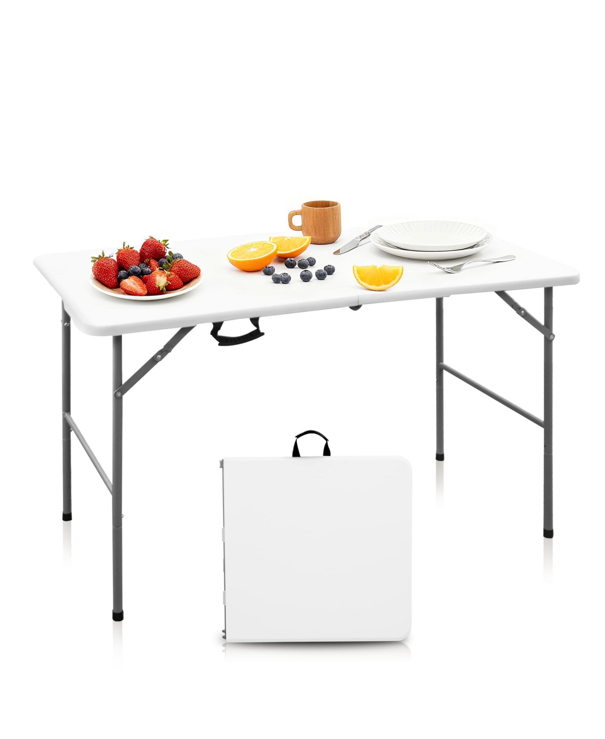 Click here for Piscifun Portable Folding Table Heavy Duty Steel H... prices