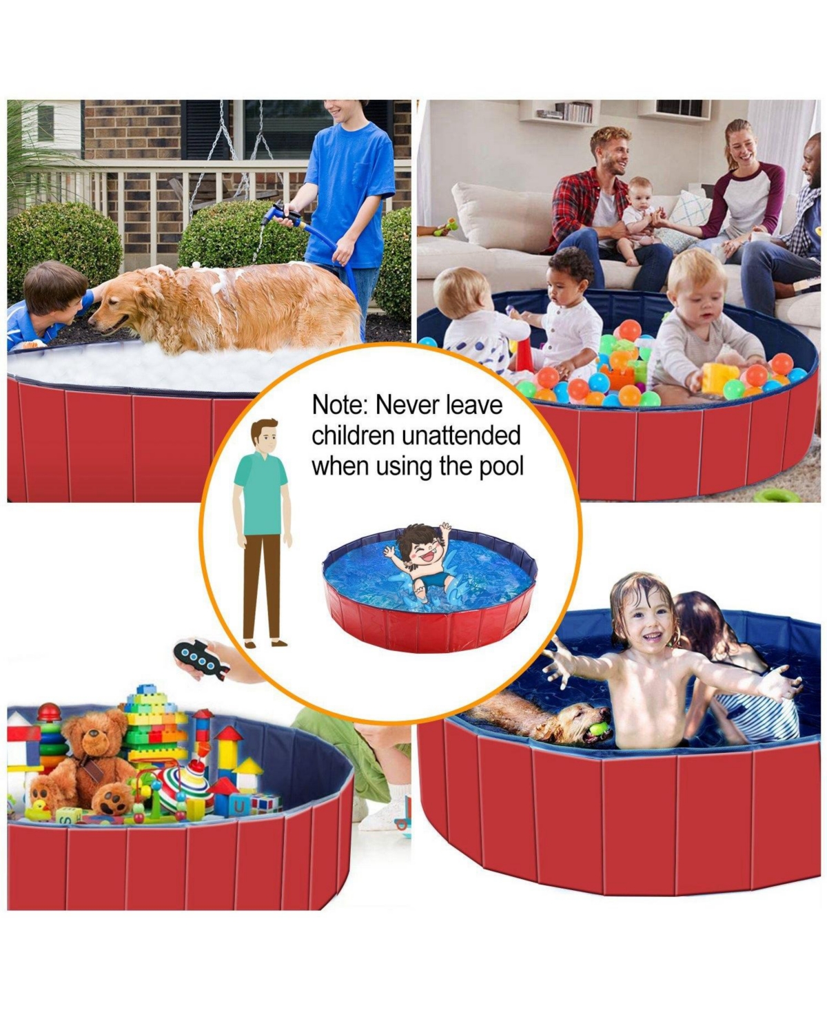 Click here for Zeny Foldable Pet Swimming Pool Pvc Kiddie Baby Do... prices