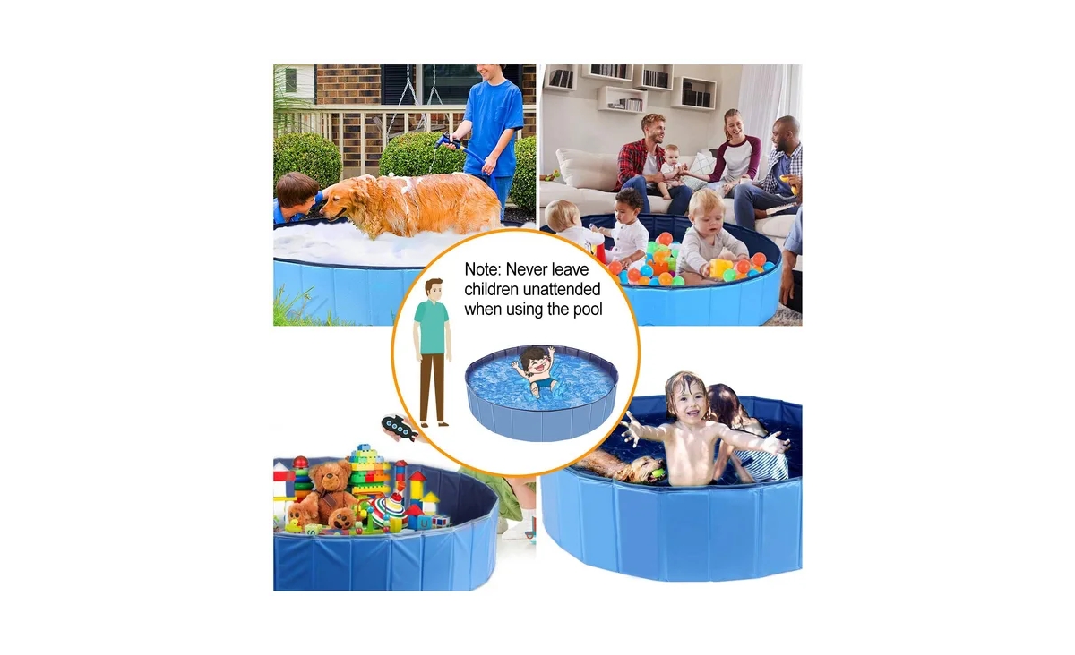 Click here for Zeny Foldable Pet Swimming Pool Pvc Kiddie Baby Do... prices