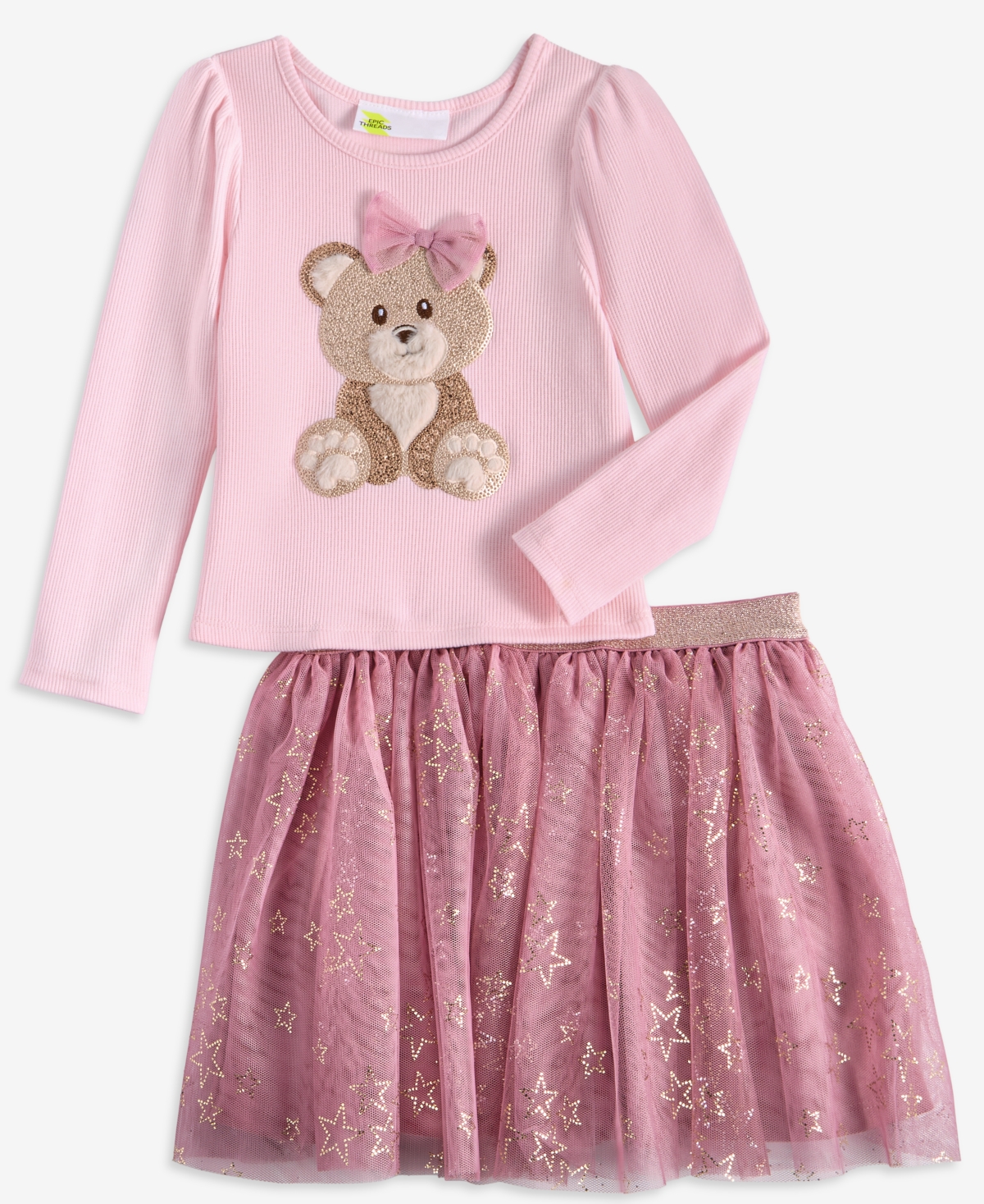 Click here for Epic Threads Toddler Girls 12M-5T Teddy Bear Top a... prices