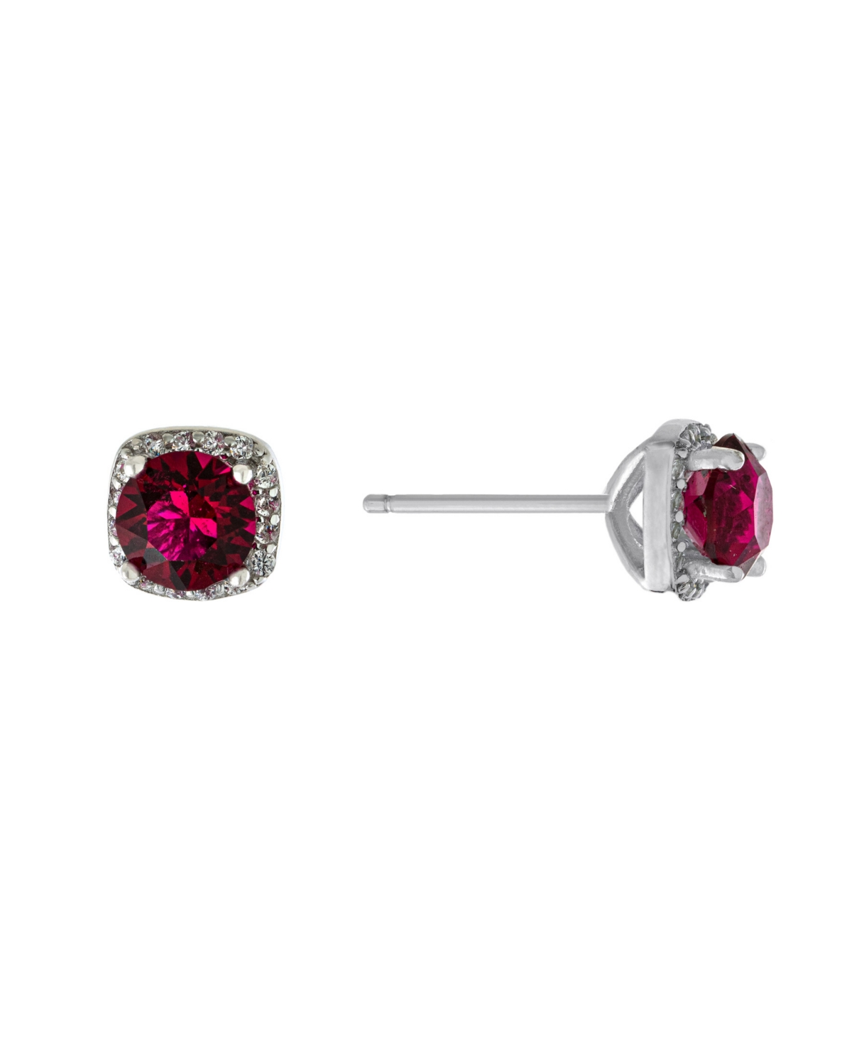 Click here for Macys 6mm Round Crystal with Cubic Zirconia Halo S... prices