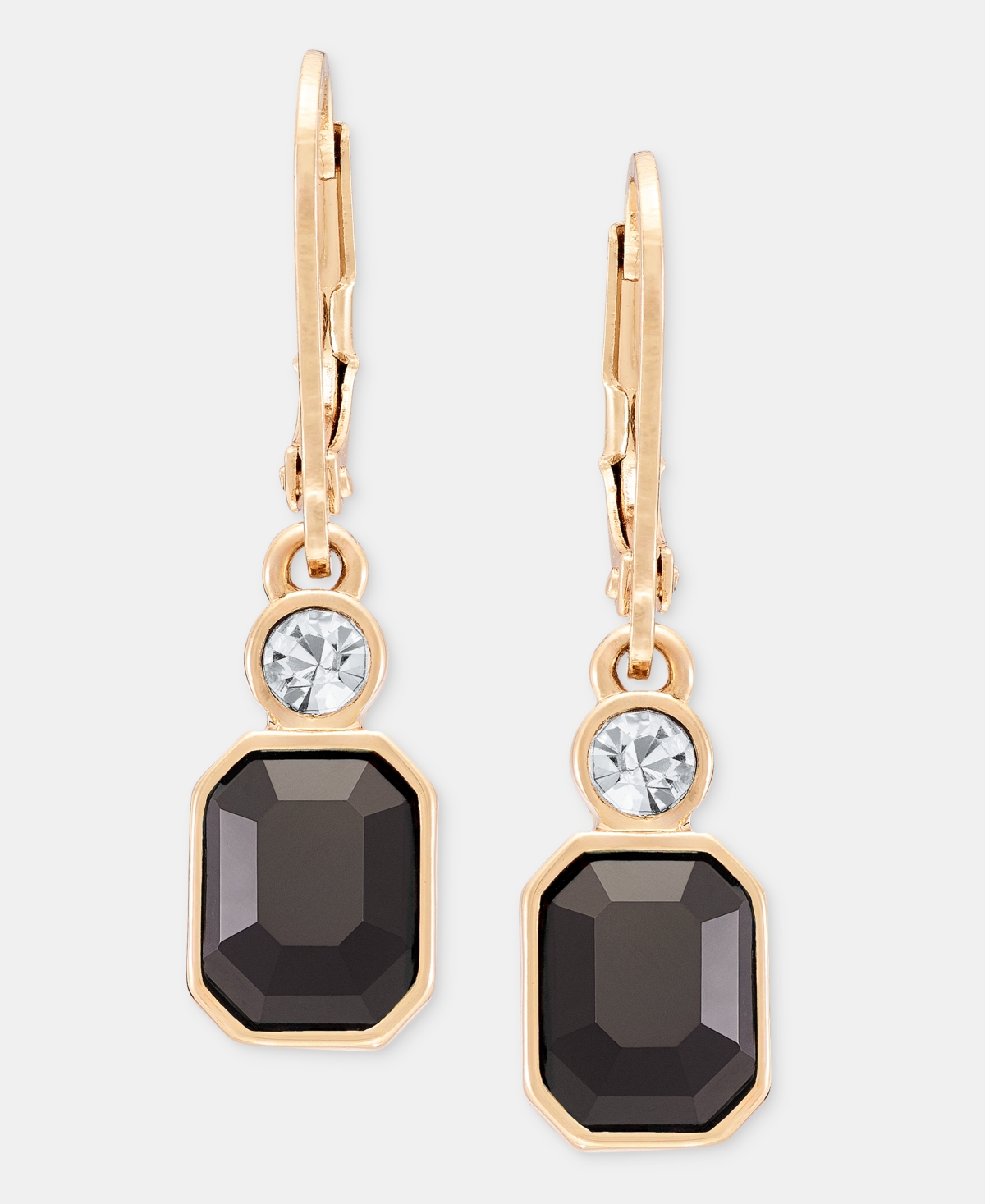 Click here for Anne Klein Crystal Drop Earrings - Jet prices