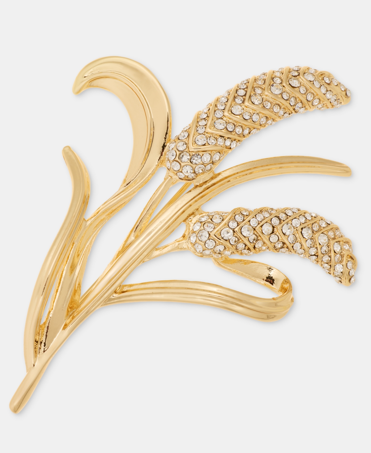 Click here for Anne Klein Pave Wheat Leaf Pin - Crystal prices