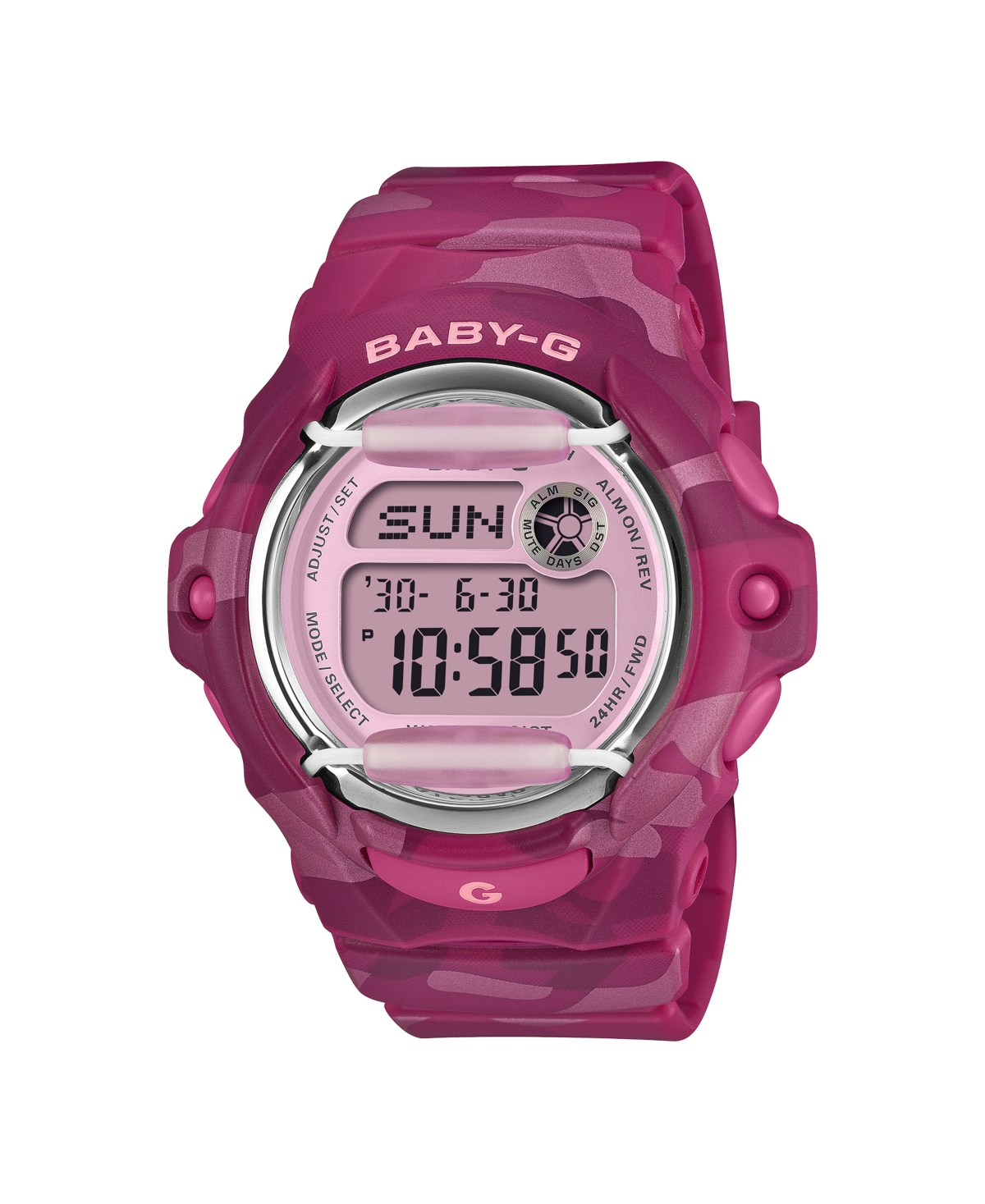 Click here for G-Shock Baby-g Womens Pink Resin Digital Watch 42.... prices