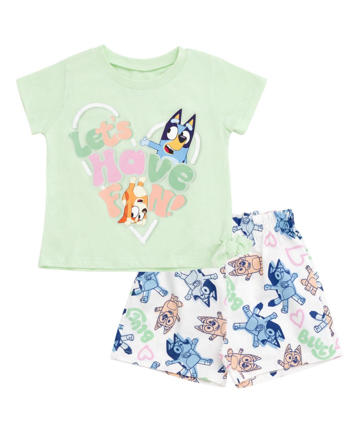 Click here for Bluey Girls 5- 12 2-Piece T-Shirt and Shorts Set -... prices