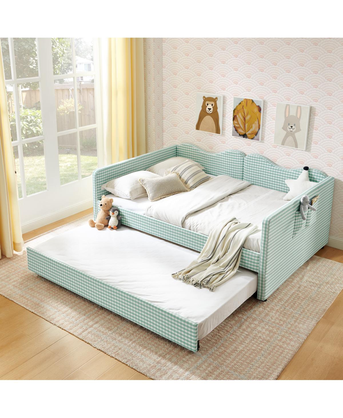 Click here for Streamdale Furniture Gingham Upholstered Full-Size... prices
