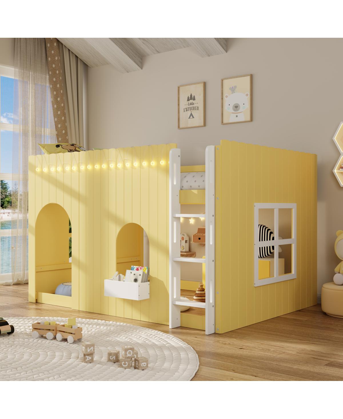 Click here for Streamdale Furniture Kids Loft Bed with Warm Led L... prices