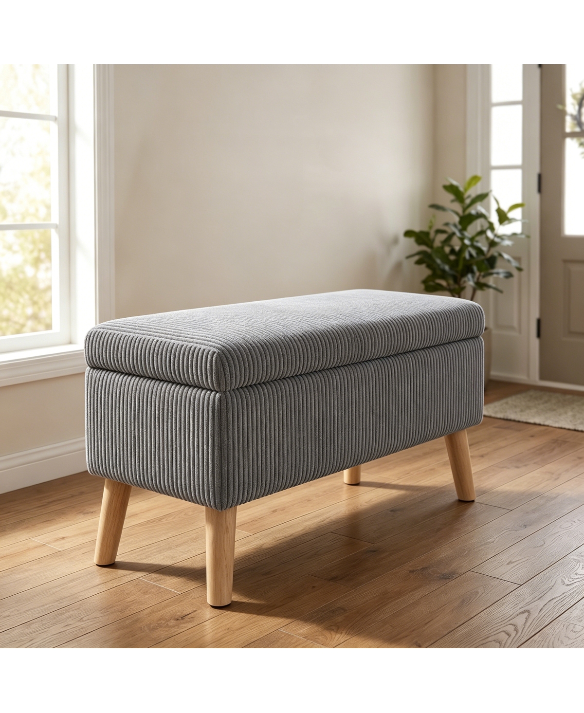 Click here for Streamdale Furniture Corduroy Flip-Top Storage Ott... prices