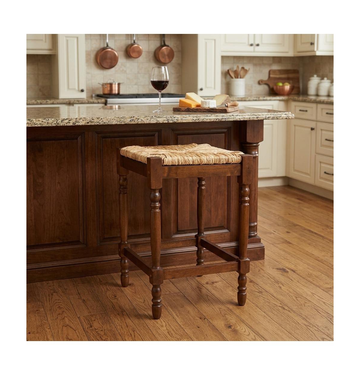 Click here for HomeRoots 24 Solid Wood Backless Counter Height Ba... prices