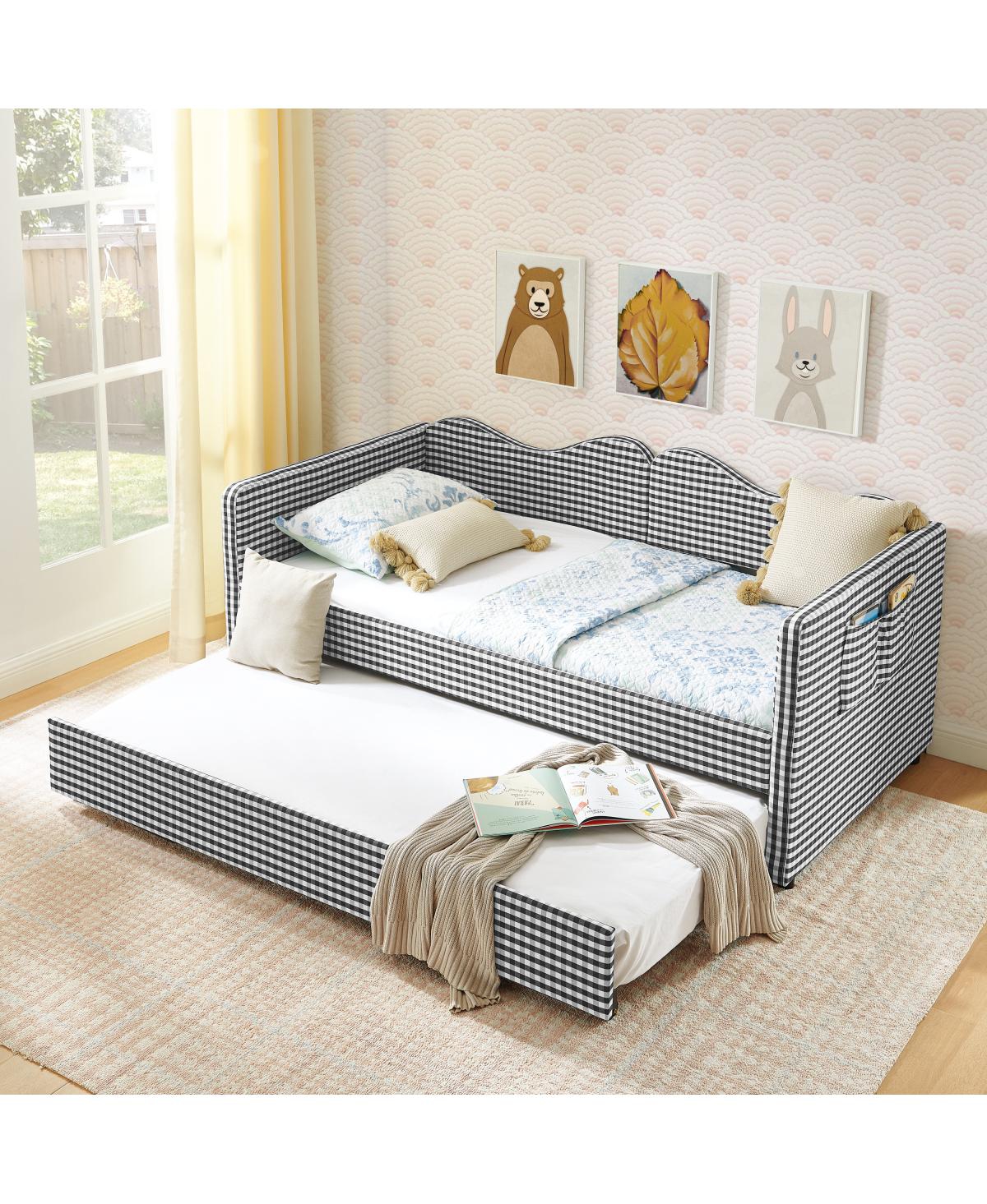 Click here for Streamdale Furniture Gingham Upholstered Twin Dayb... prices