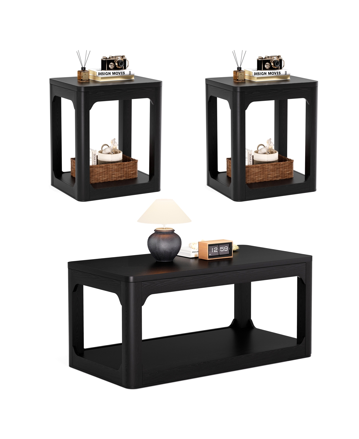 Click here for Streamdale Furniture 3-Piece Modern Coffee and Sid... prices