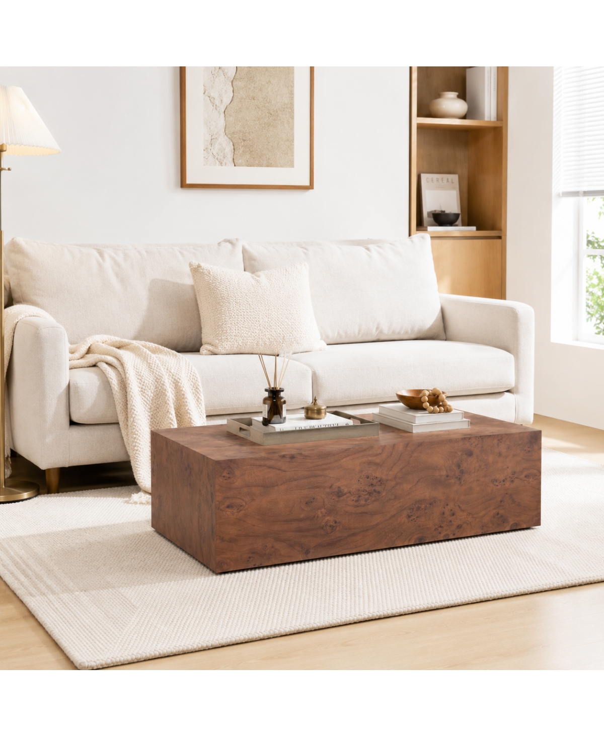 Click here for Streamdale Furniture Premium Burl Walnut Veneer He... prices