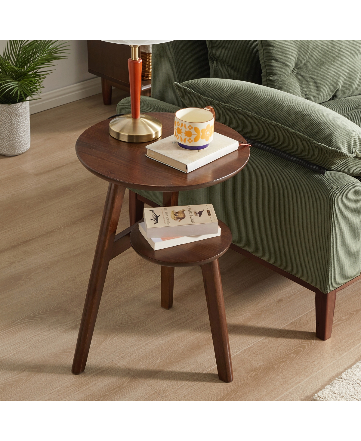 Click here for Streamdale Furniture 2-Tier Solid Wood Round Side... prices