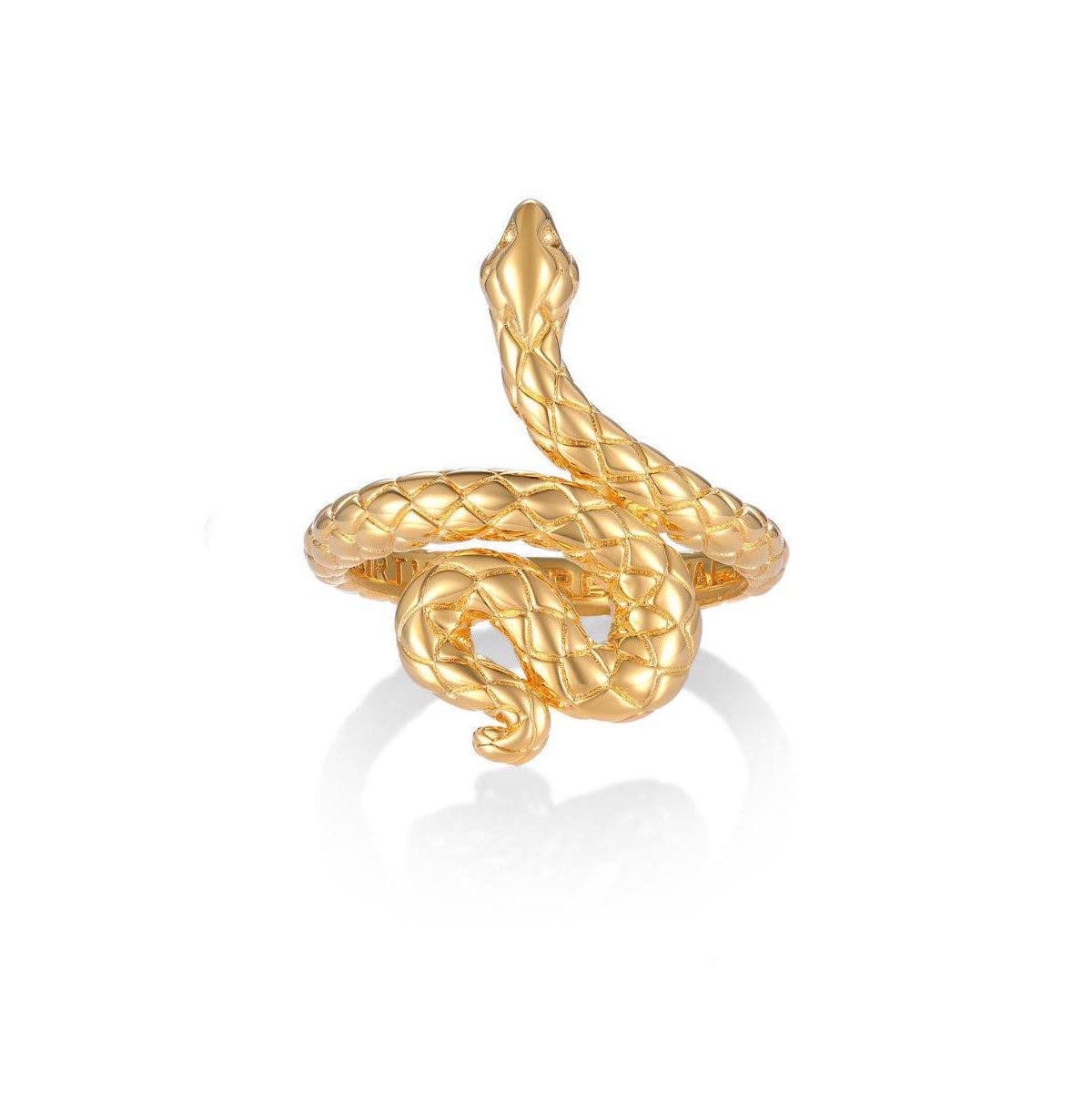 Click here for Mantra Rebirth and Renewal Snake Ring - Yellow gol... prices