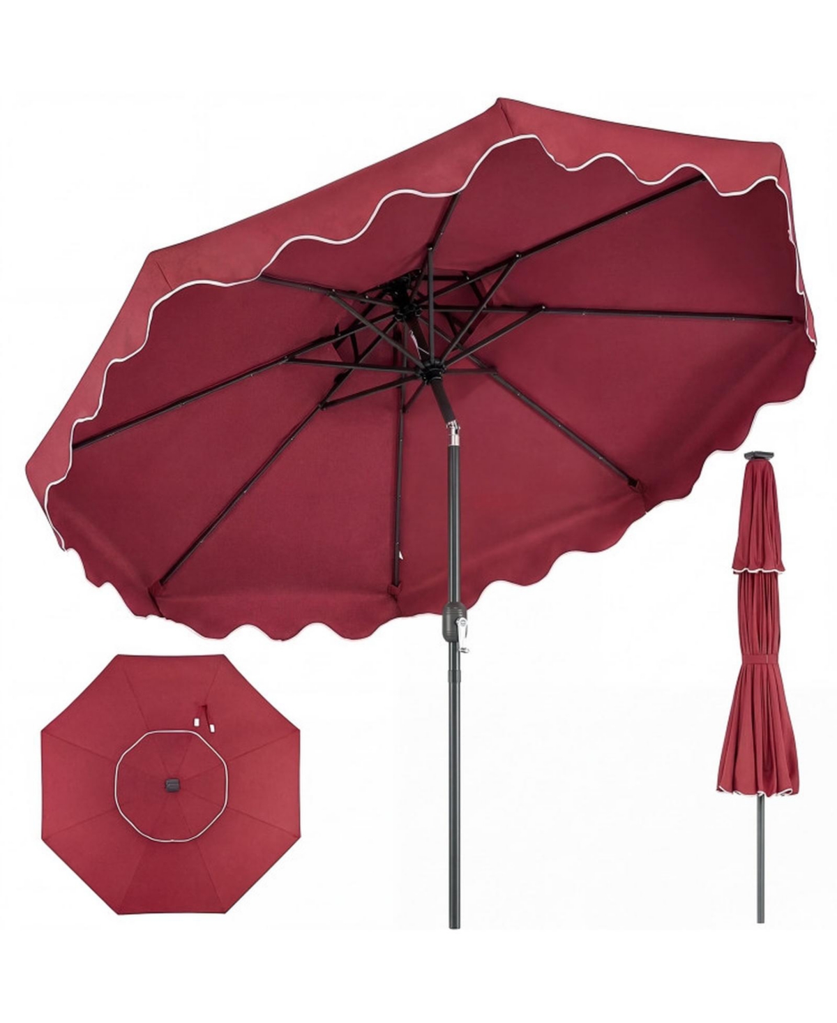 Click here for Sugift 9 ft Patio Umbrella with Push Button Tilt a... prices