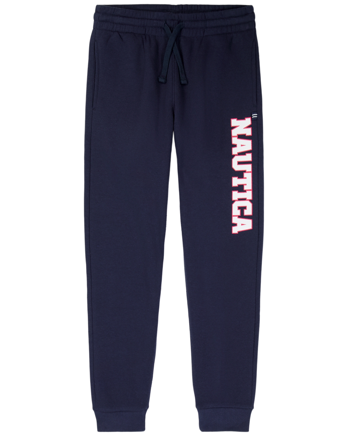 Click here for Nautica Boys 2T-7 Logo Print Fleece Joggers - Navy... prices