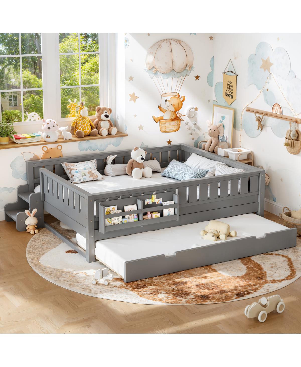 Click here for Streamdale Furniture Queen Bed with Bookshelves  S... prices