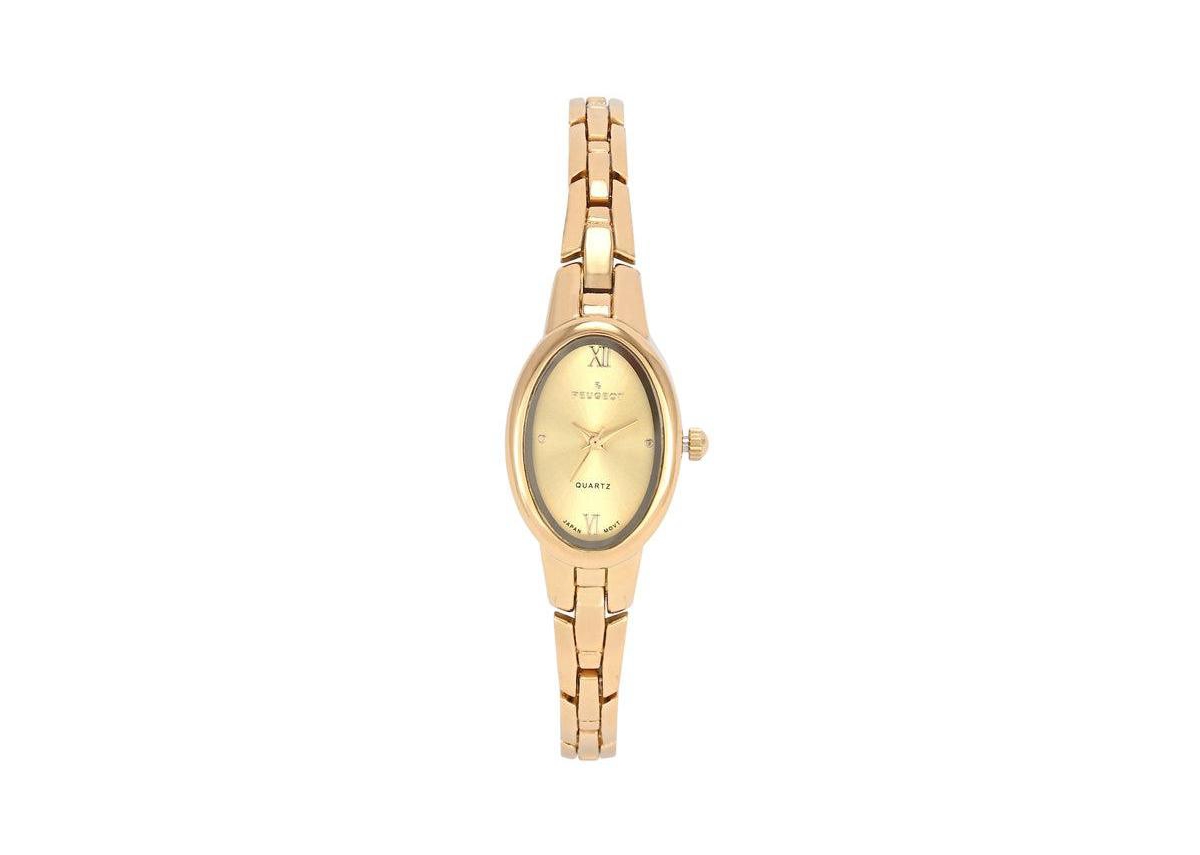 Click here for Peugeot Womens 14K Gold-Plated 30x25mm Oval Dial L... prices