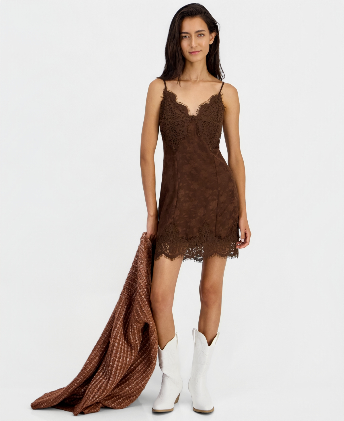 Click here for And Now This Womens Lace Mini Slip Dress  Macys Ex... prices