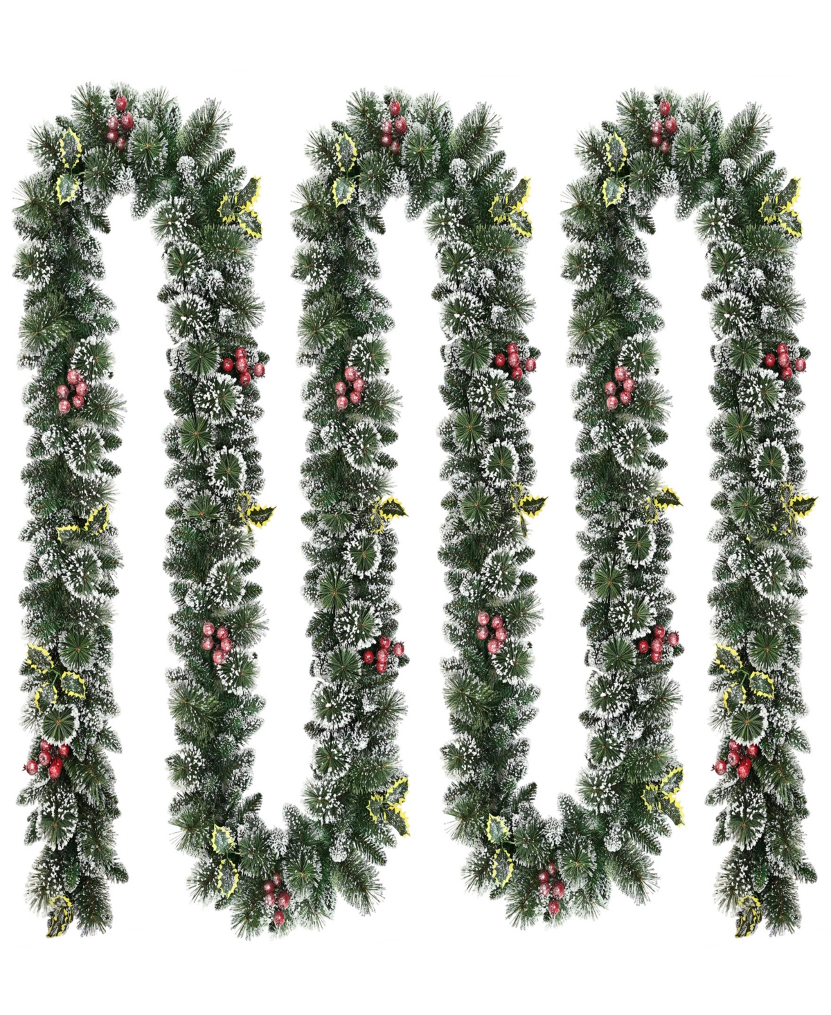 Click here for Puleo International 20 Snowy Silverton Pine Garlan... prices