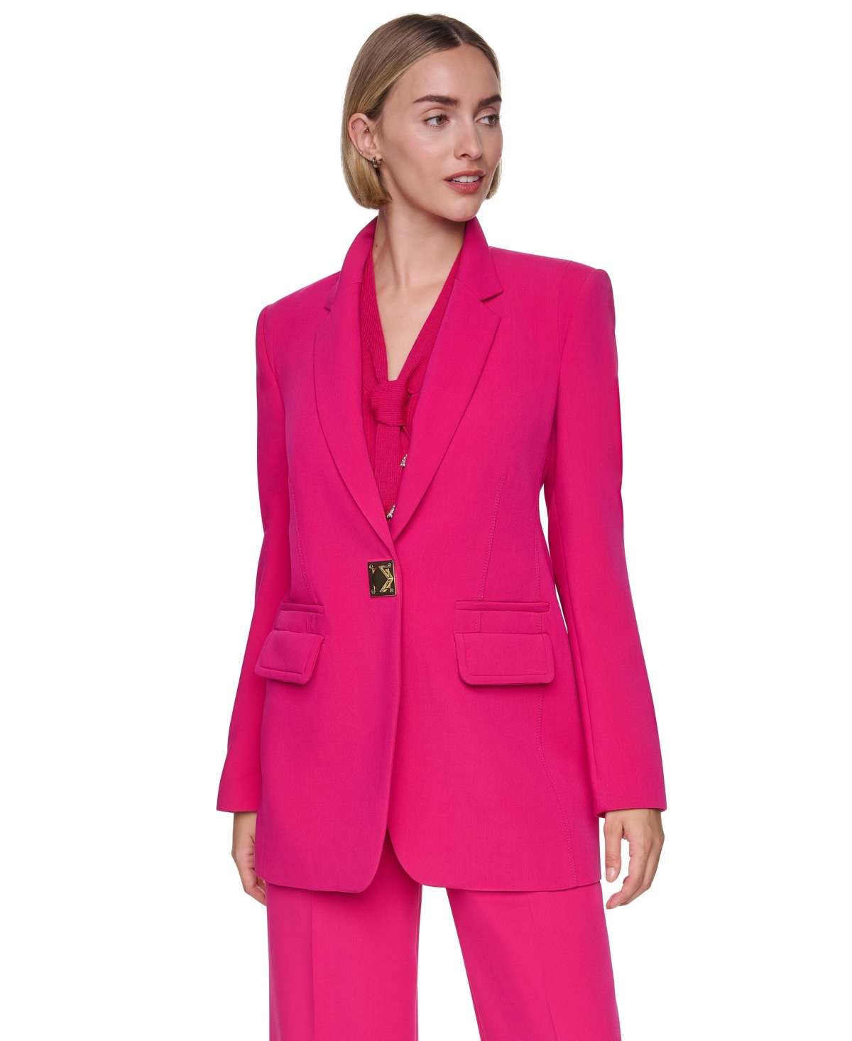 Click here for Sonia Rykiel Womens One-Button-Front Long Blazer -... prices