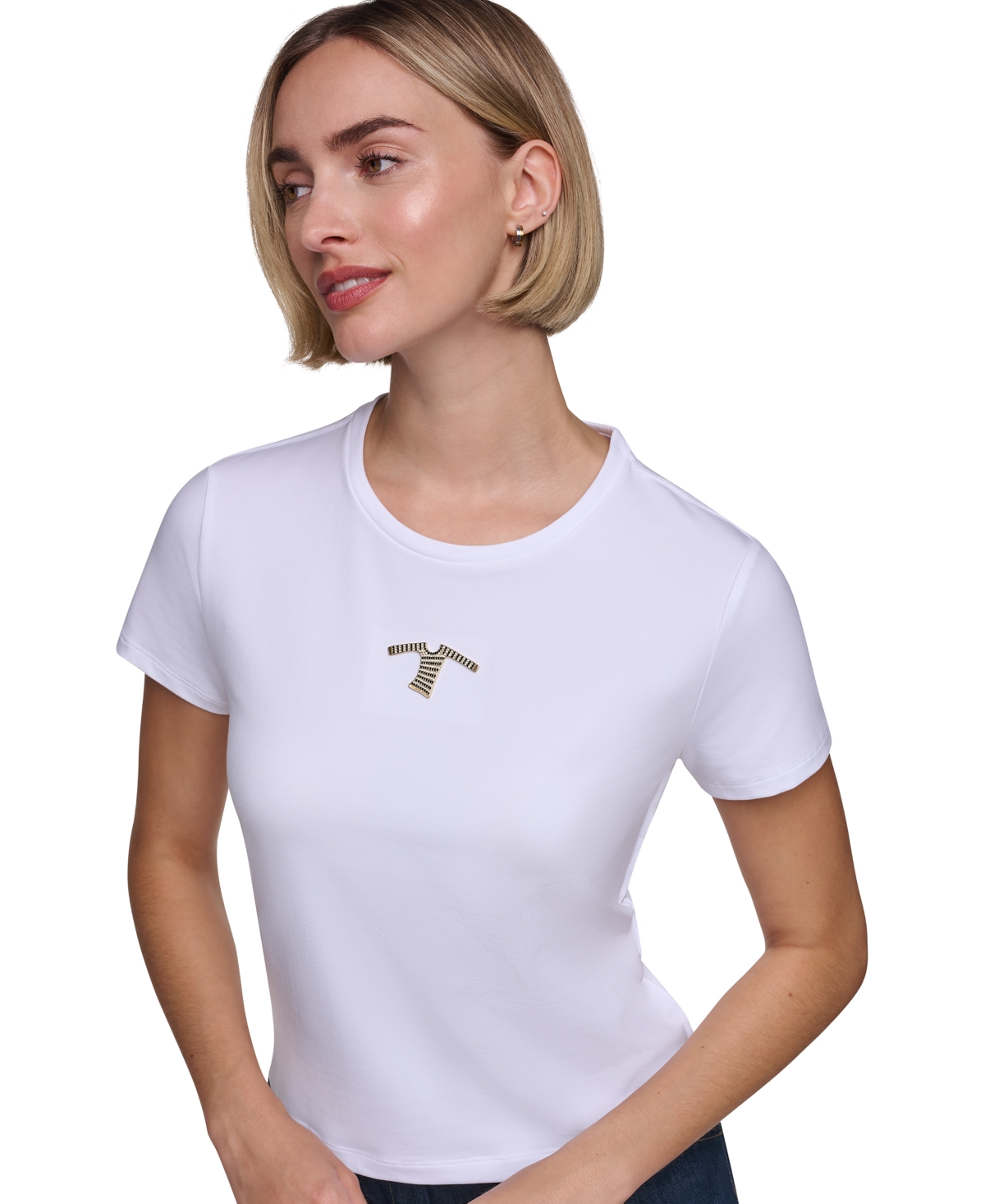 Click here for Sonia Rykiel Womens Crewneck Short-Sleeve T-Shirt... prices
