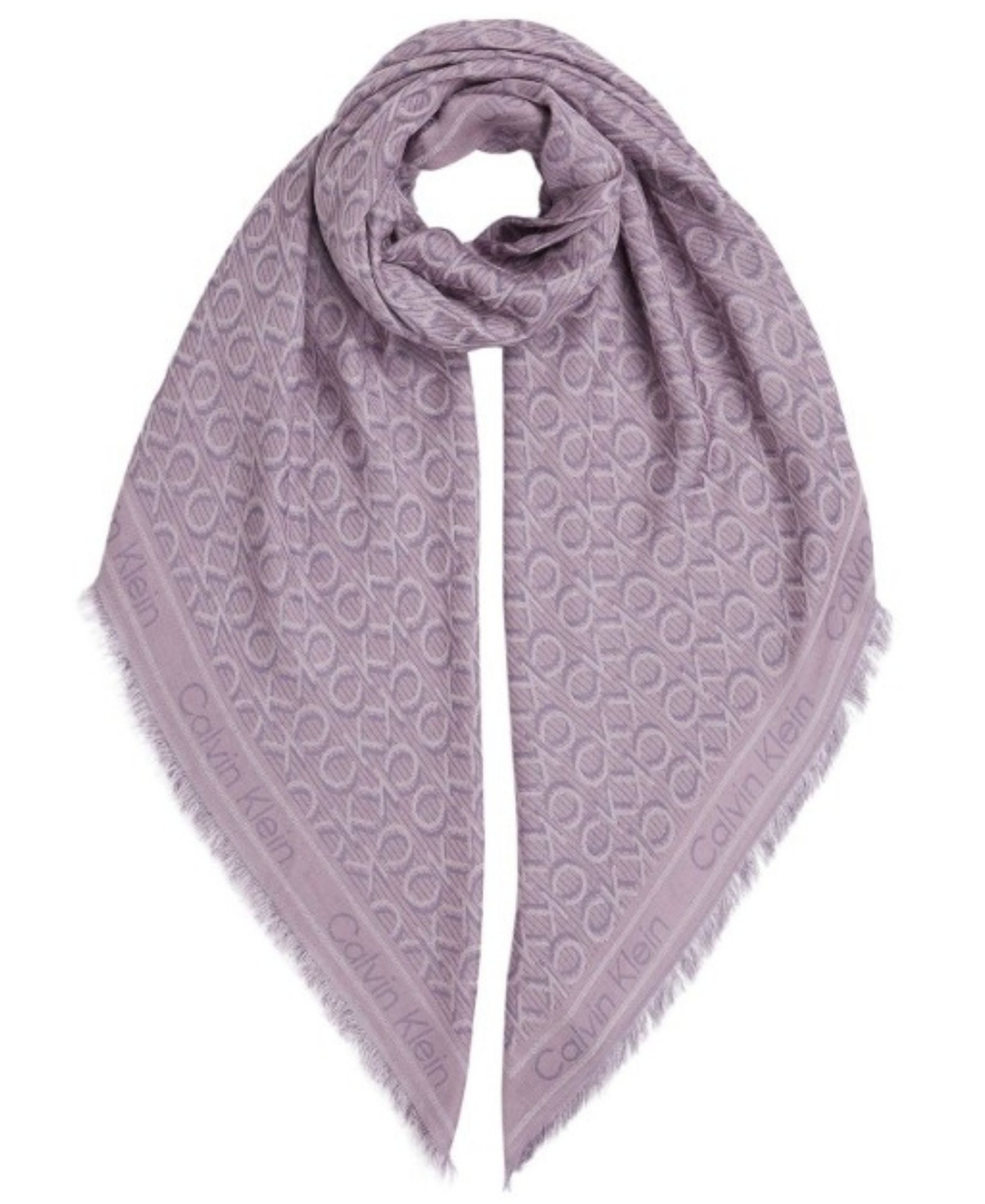Click here for Calvin Klein Monogram Ck Logo-Print Pashmina Wrap... prices