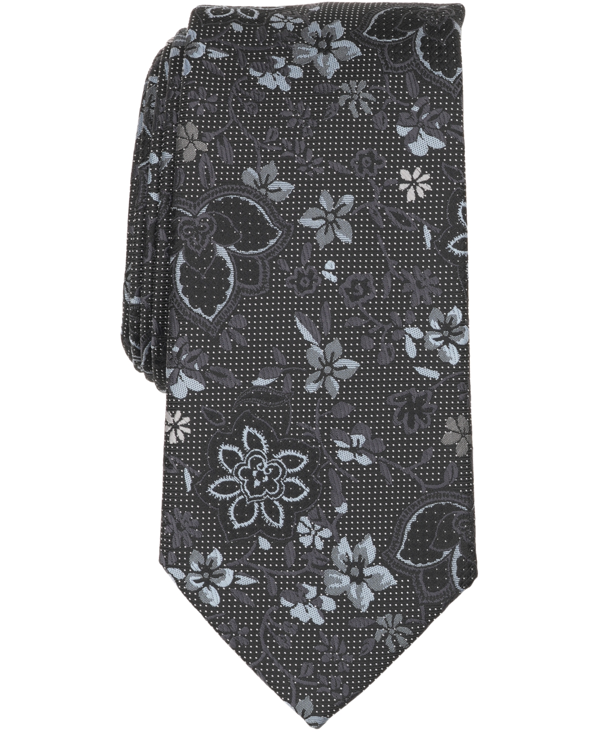 Click here for Perry Ellis Mens Merler Floral Classic Tie - Black prices