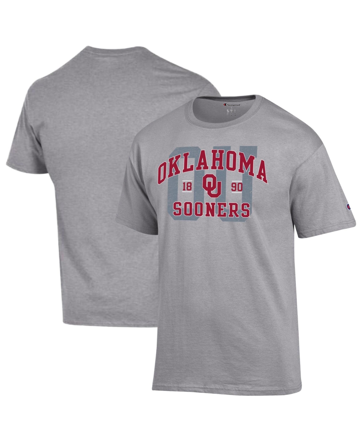 Click here for Champion Mens Heather Gray Oklahoma Sooners Varsit... prices