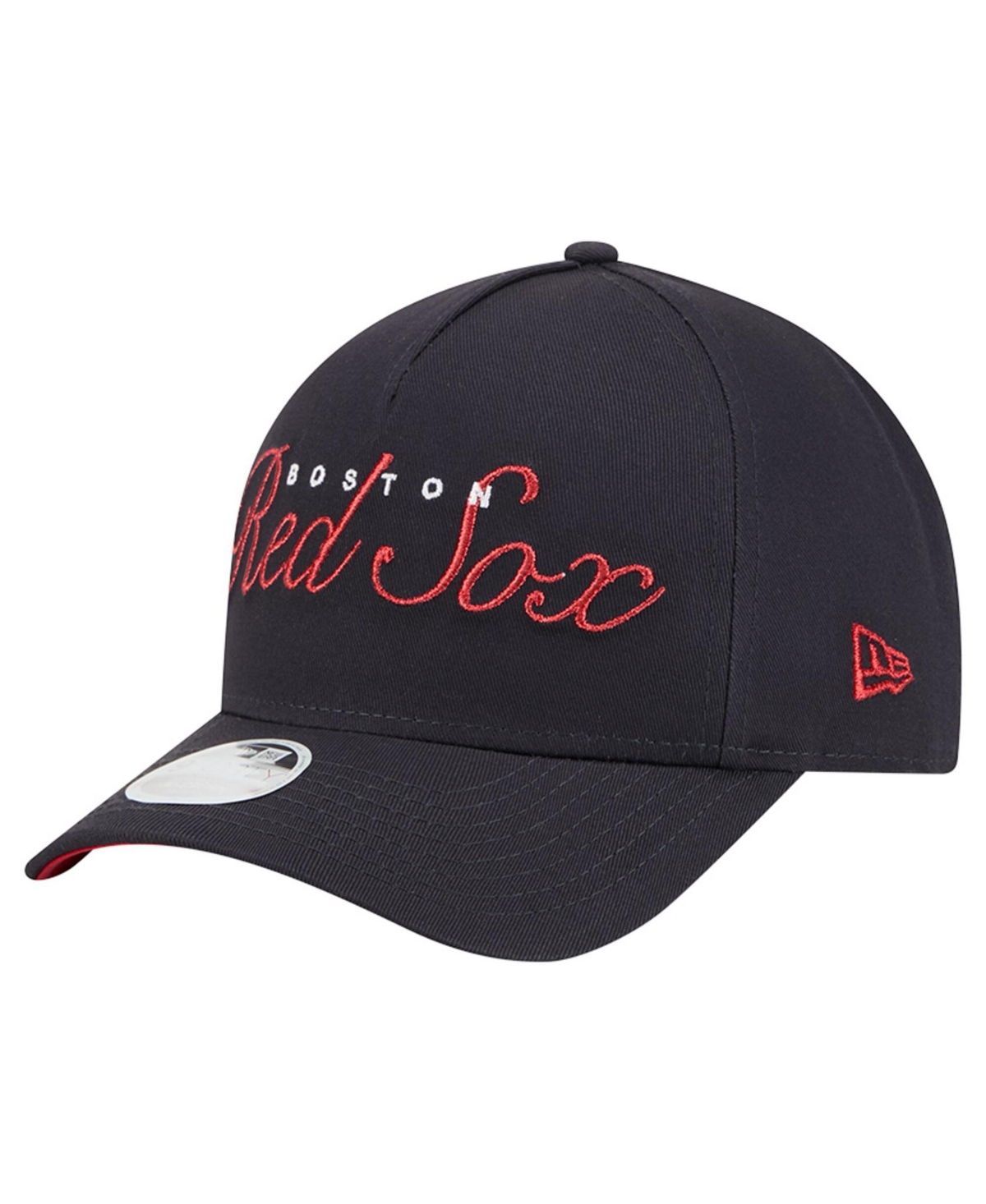 Click here for New Era Womens Navy Boston Red Sox Metallic A-Fram... prices