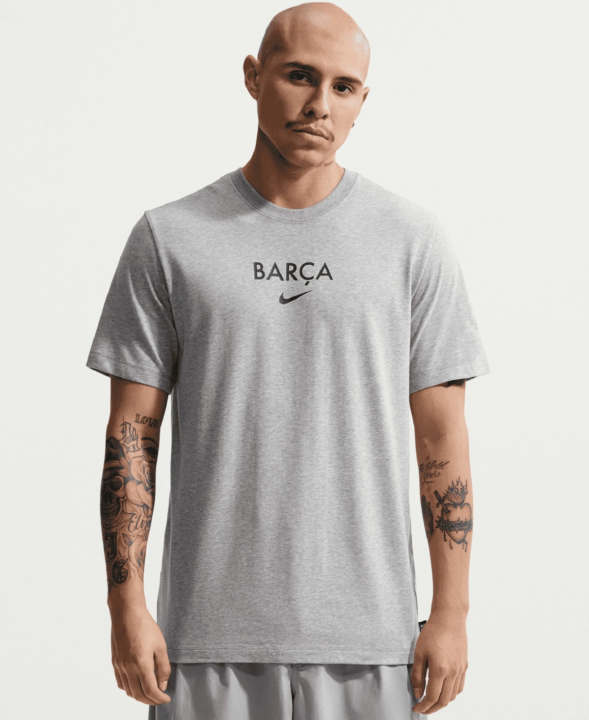 Click here for Nike Mens Gray Barcelona Wordmark T-Shirt - Gray prices