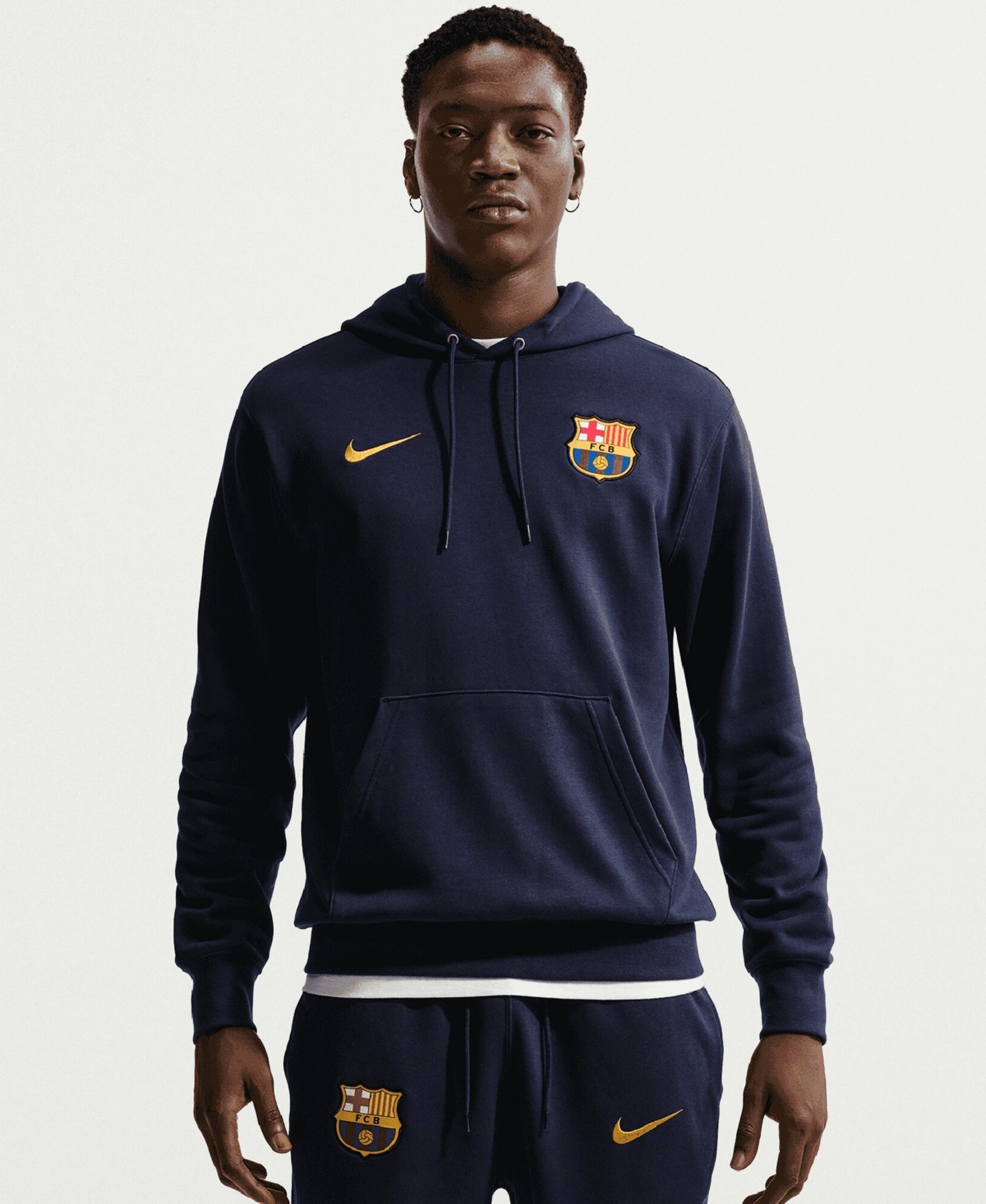 Click here for Nike Mens Blue Barcelona Club Crest Fleece Hoodie... prices