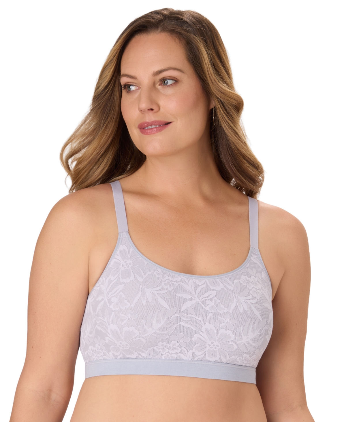 Click here for Bali Womens Breathe Lace-Overlay Bralette Dfcmbr -... prices