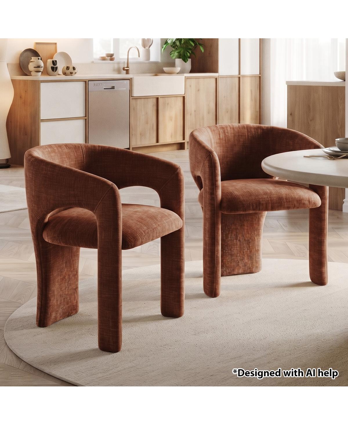 Click here for Maison Boucle Modern Upholstered Barrel Accent Cha... prices