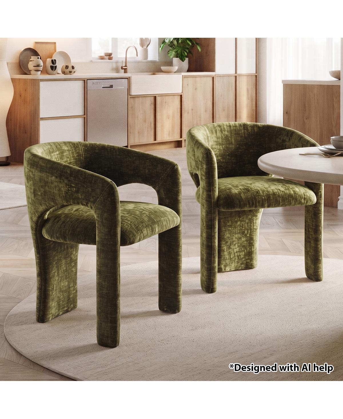 Click here for Maison Boucle Modern Upholstered Barrel Accent Cha... prices
