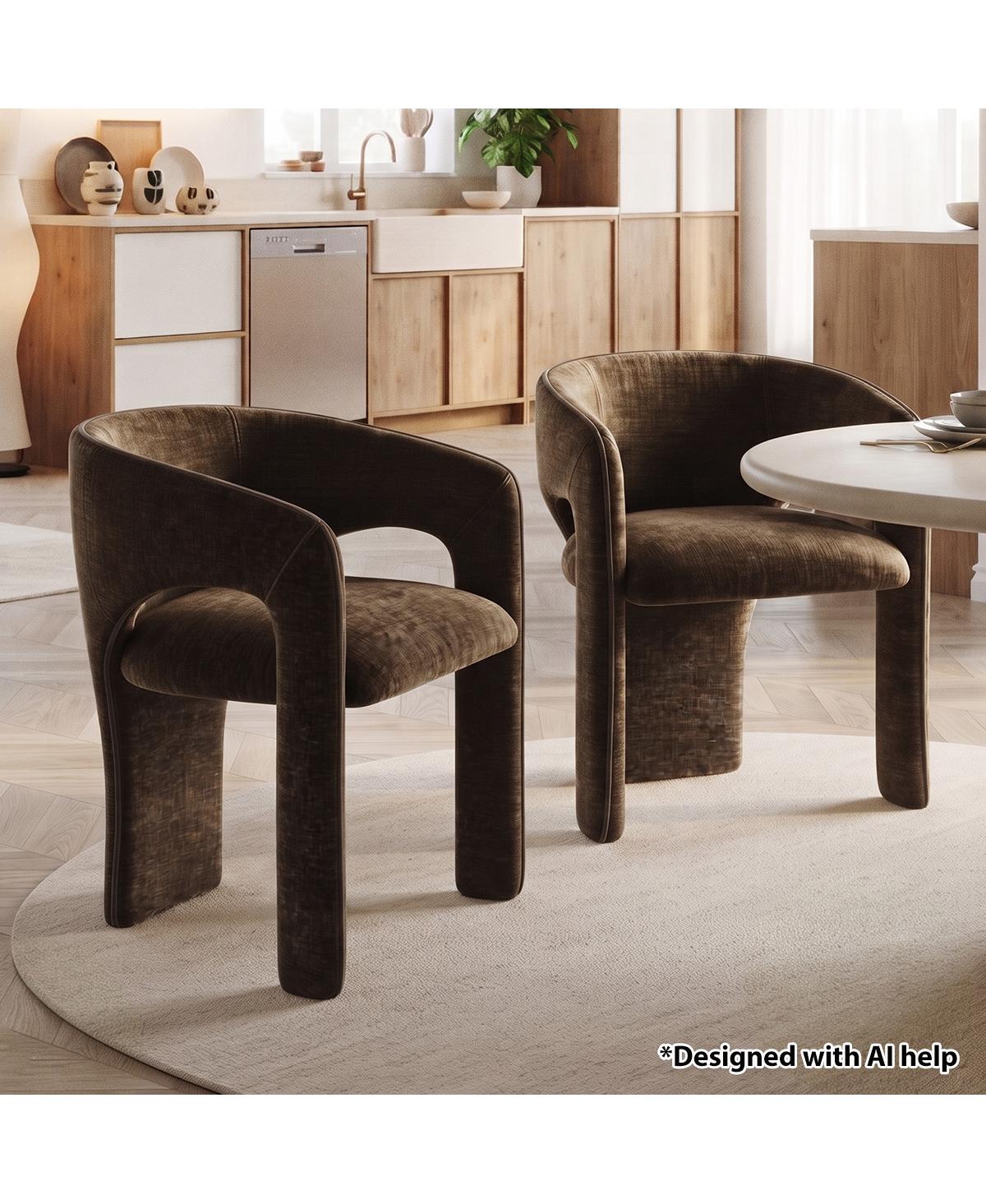 Click here for Maison Boucle Modern Upholstered Barrel Accent Cha... prices