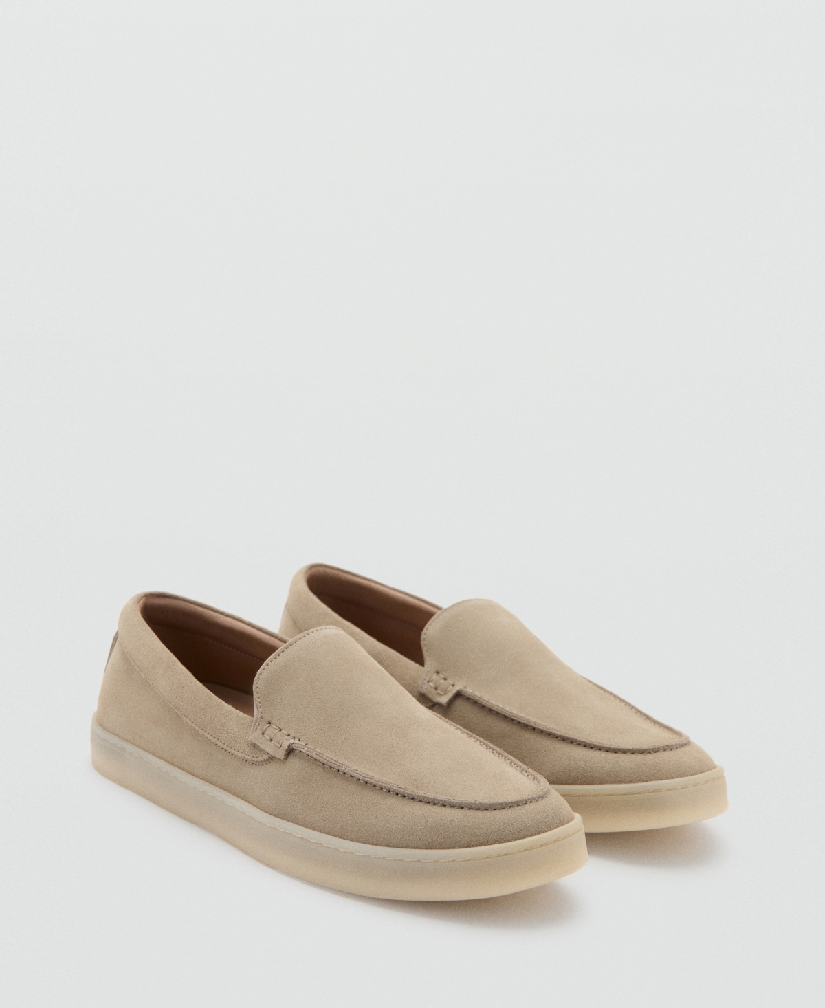 Click here for Mango Mens Split Leather Shoes - Sand prices