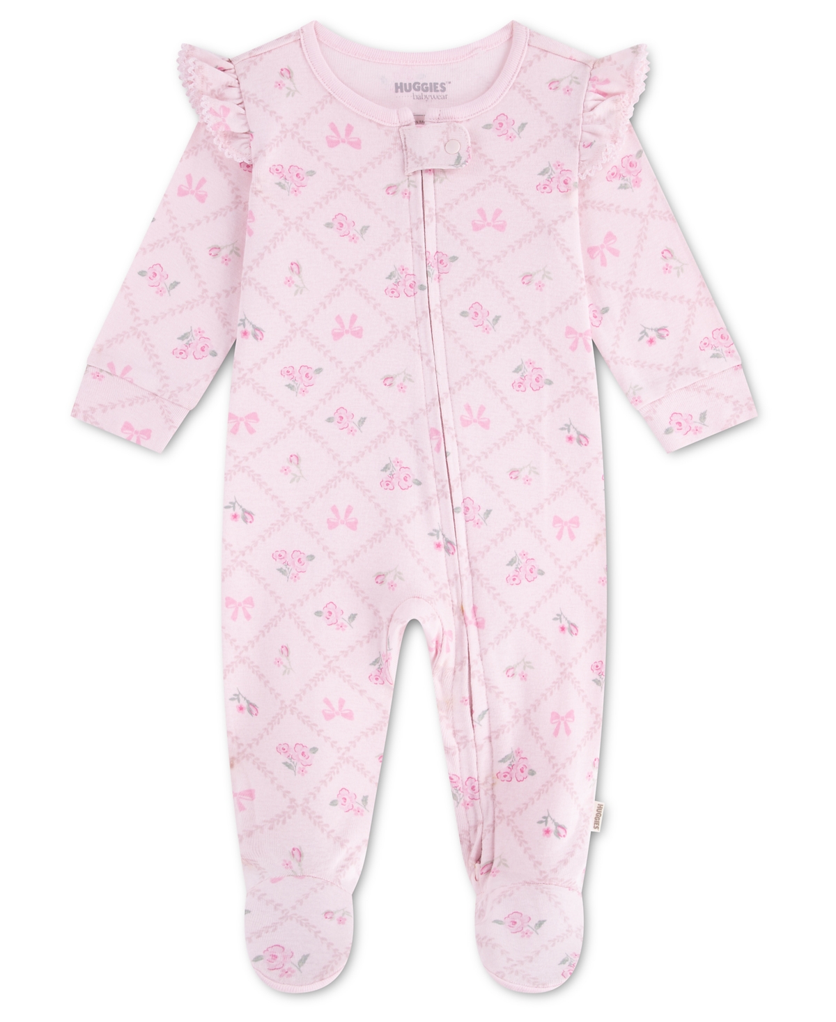 Click here for Huggies Baby Girls Babywear Long-Sleeve Footed Cov... prices