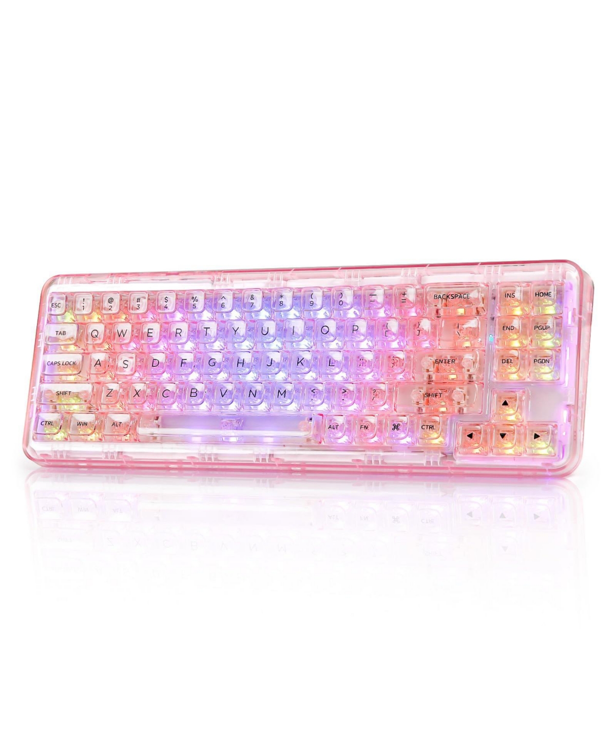 Click here for Lisen X71 71-Key Mechanical Pbt Keycap Set - Pink prices