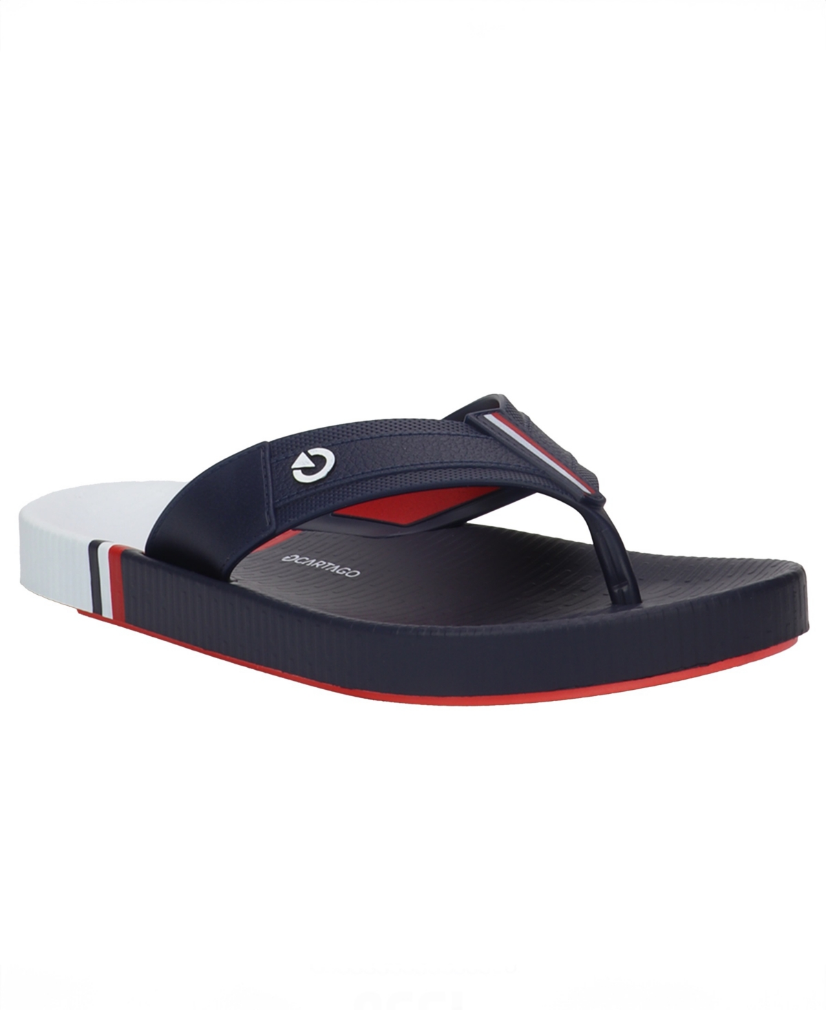 Click here for Cartago Mens Atenas Thong Sandals - Red/Blue/White prices