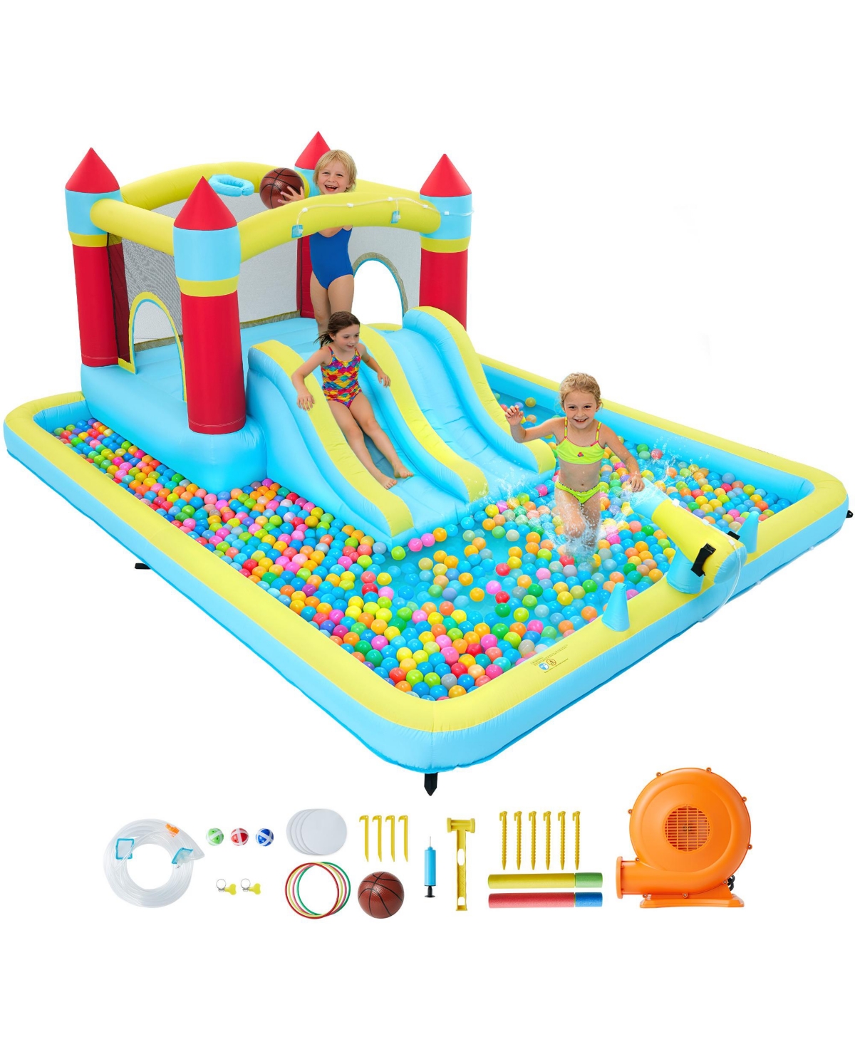 Click here for homfan 7 in 1 Inflatable Bounce House  Jump Castle... prices