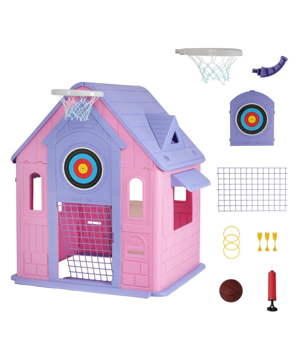 Click here for homfan Kids Outdoor and Indoor Playhouse Cottage... prices