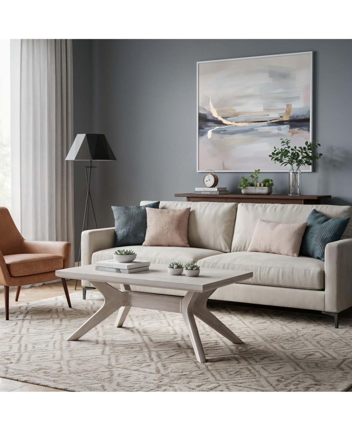 Click here for Sunset Living Furniture Cross Leg Rectangular Coff... prices