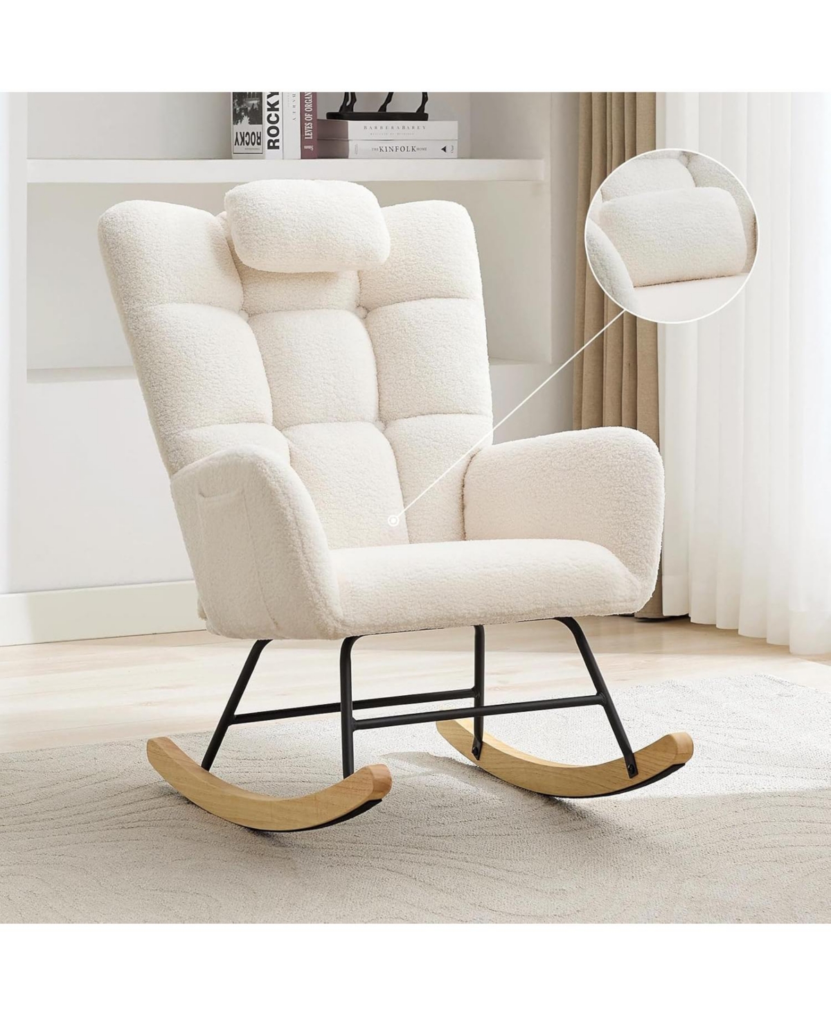 Click here for homfan Nursery Rocking Chair with Ottoman  Teddy U... prices