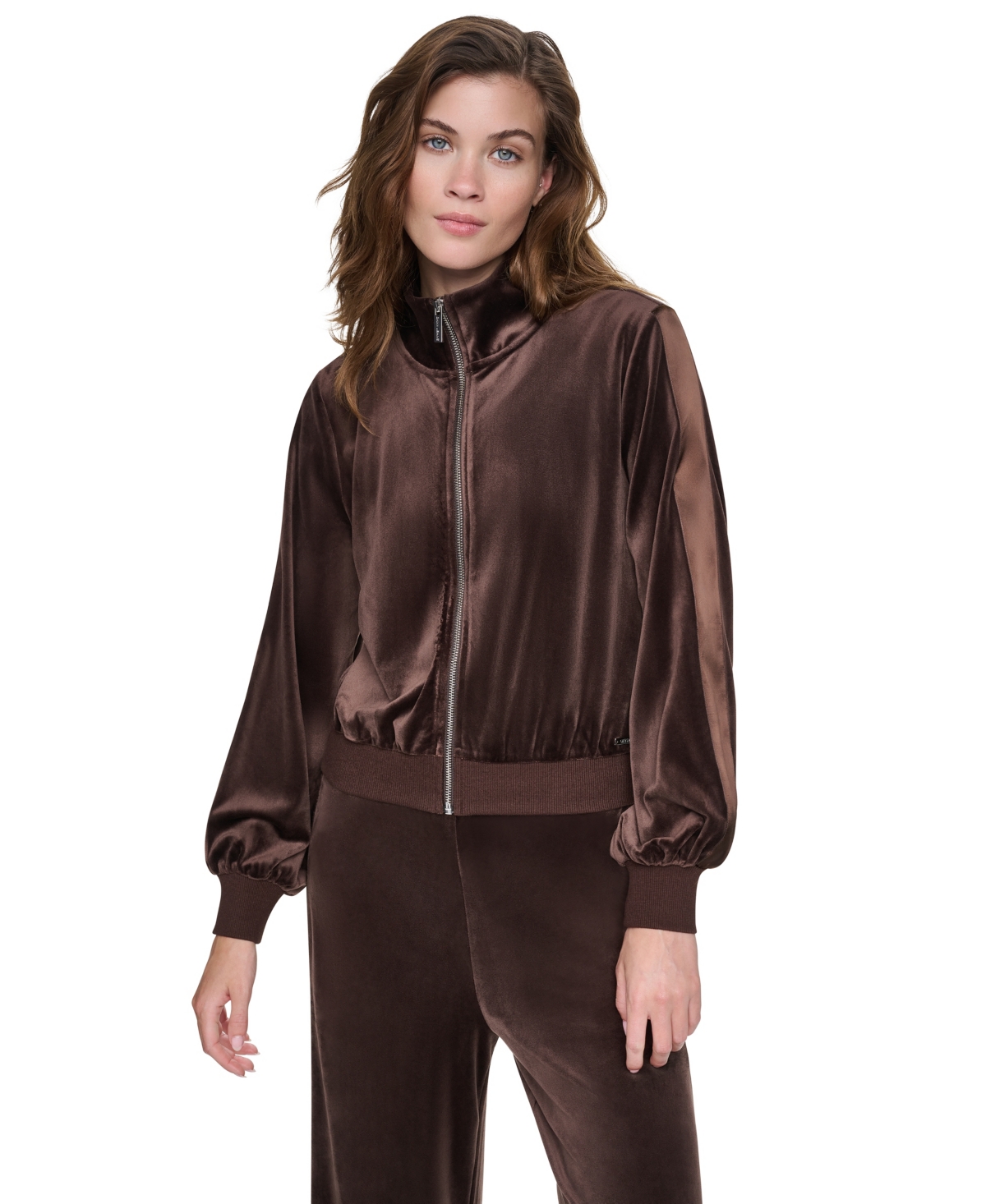 Click here for Dkny Jeans Petite Mock-Neck Zip-Front Jacket - Esp... prices