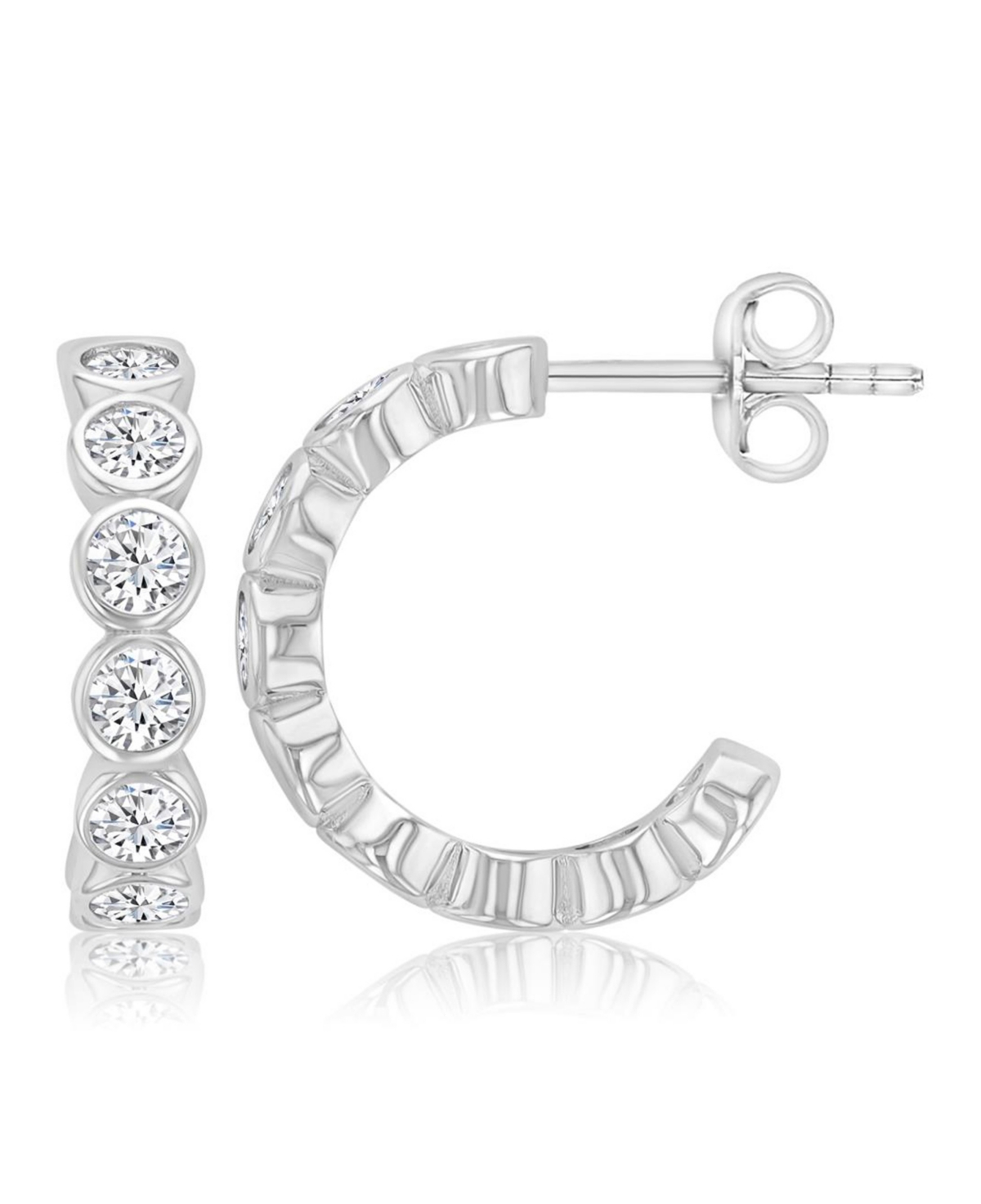 Click here for Macys 14k Gold-Plated Casual J Shape Hoop Earrings... prices