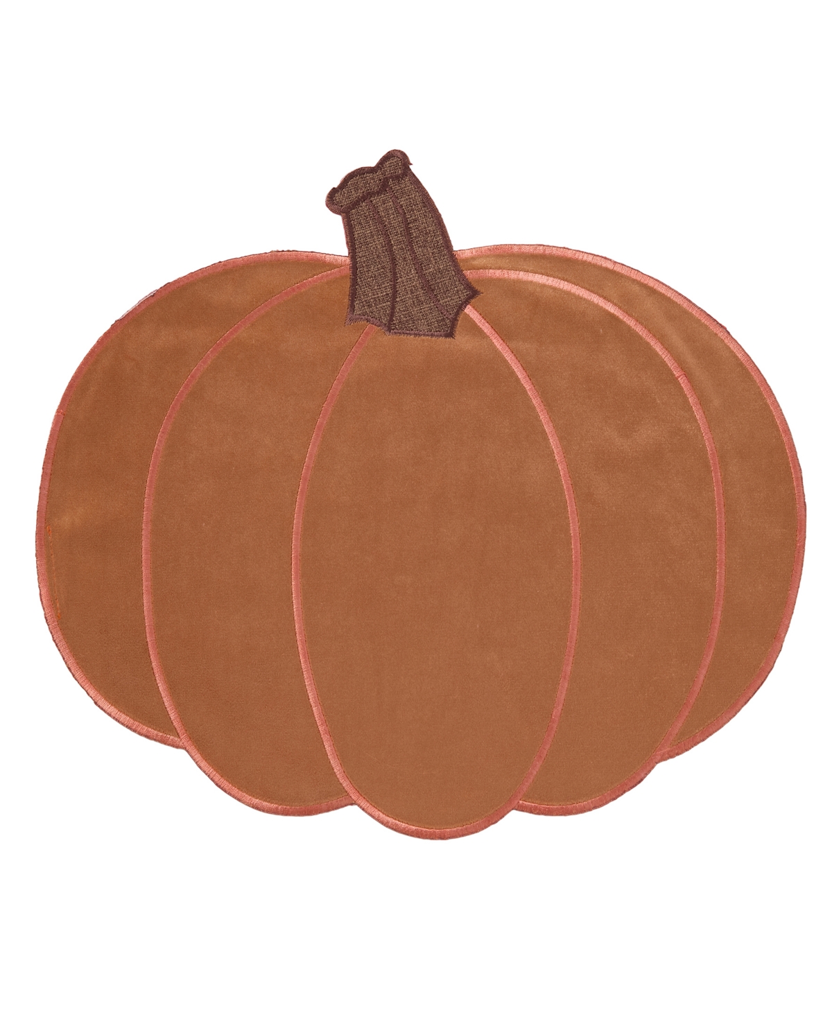 Click here for Elrene Pumpkin Velvet Placemat  15 x 17 - Rust prices
