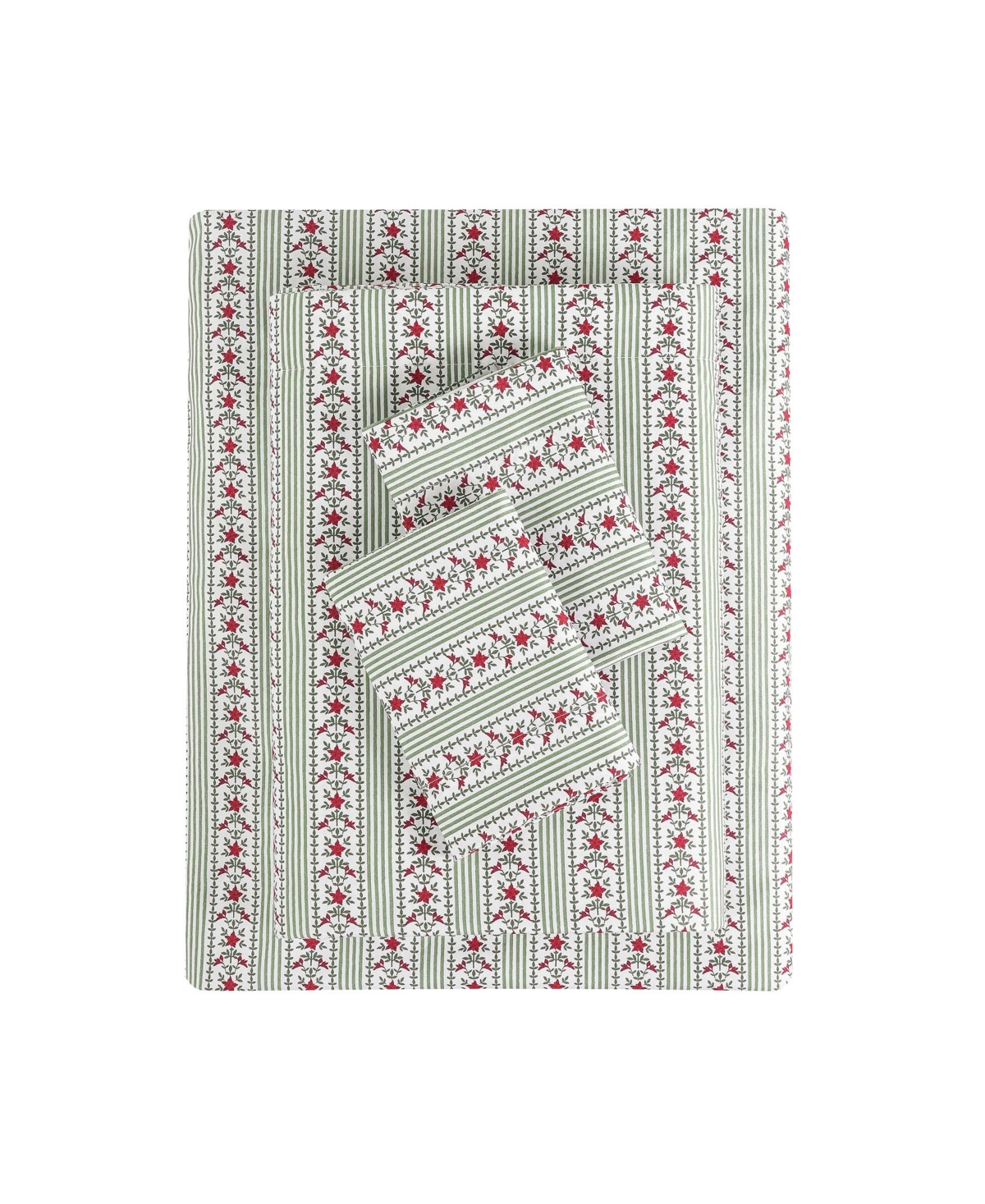 Click here for Sanders Holiday Printed Microfiber 3-Pc. Sheet Set... prices