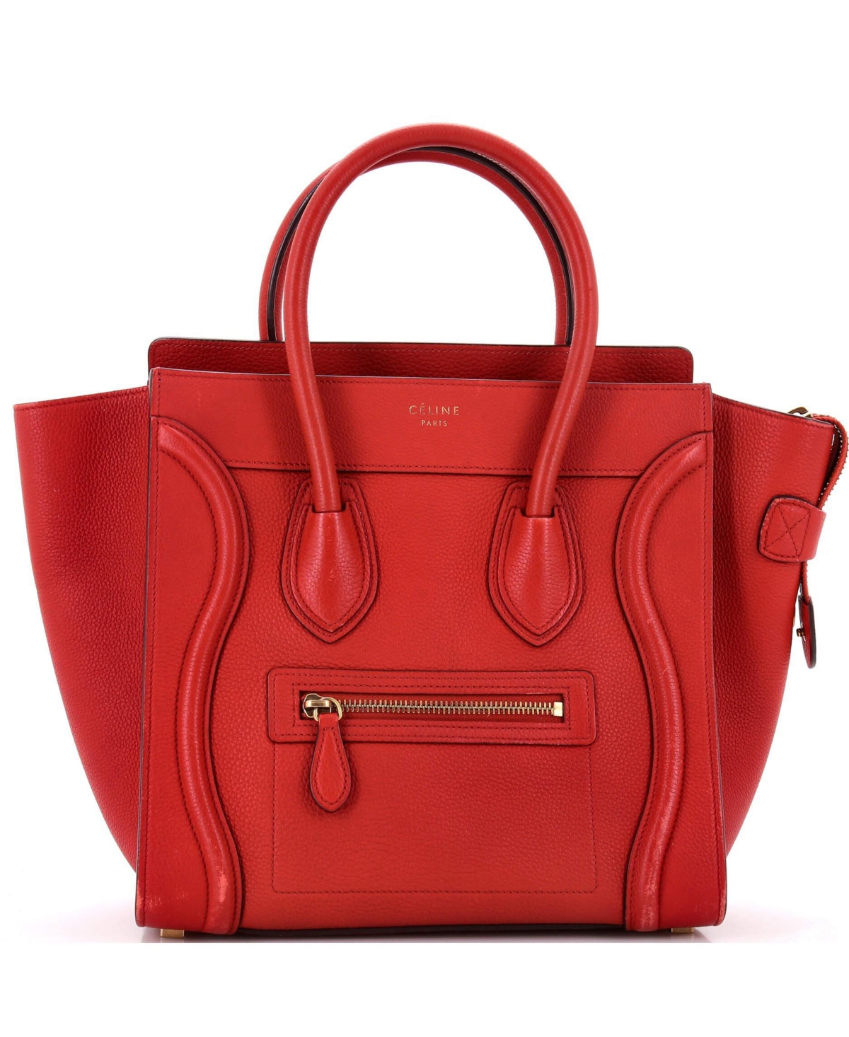 Click here for Pre-Owned Celine Micro Luggage Bag Grainy Leather... prices
